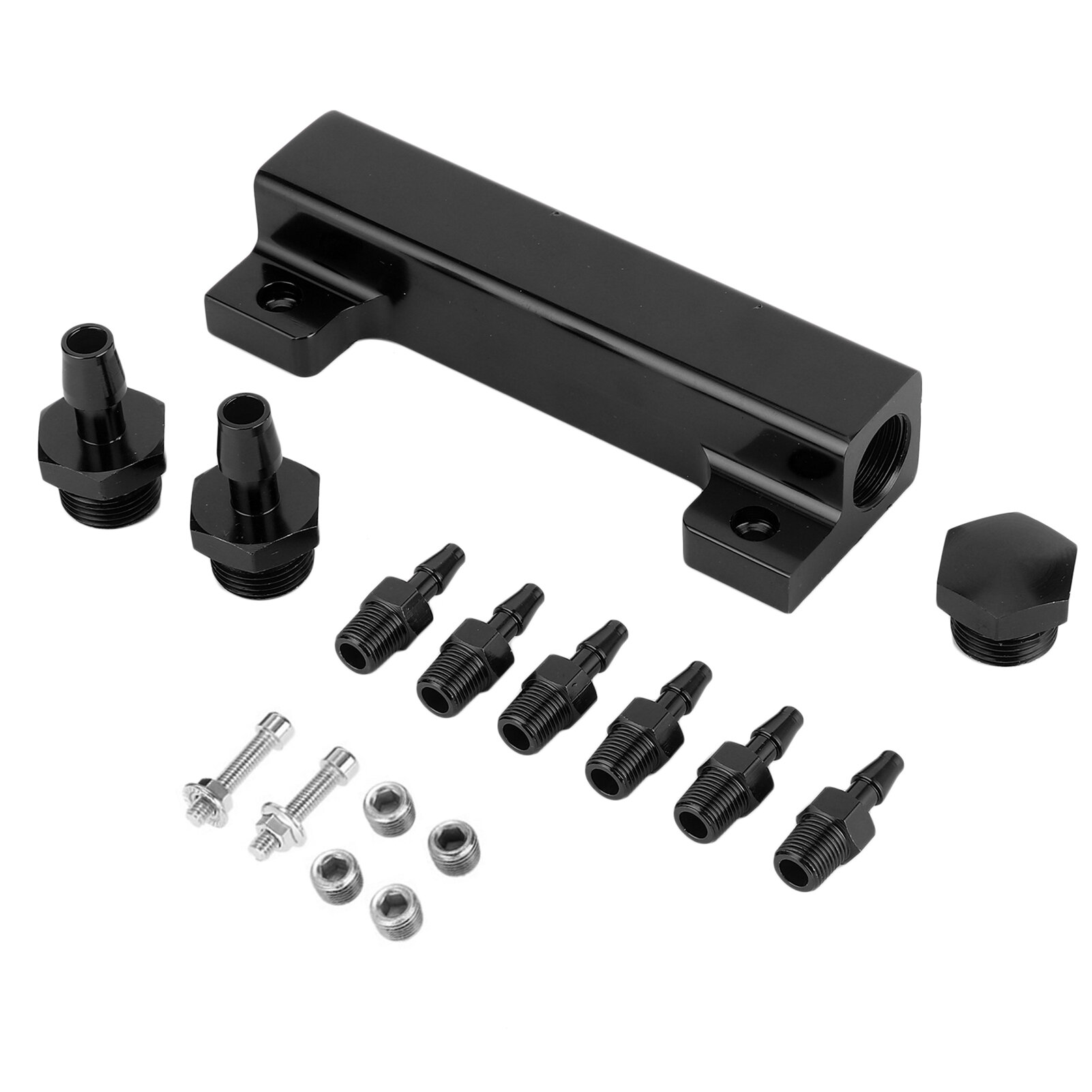 Universal 6 портовых вакуумных блоков, впускной коллектор, набор топливного газа в потеры Turbo Boostblack