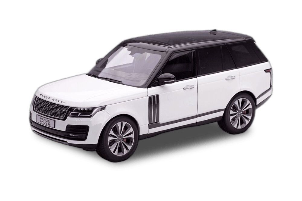 Модель коллекционная LCD Range rover sv autobiography dynamic 2020 белый с черным