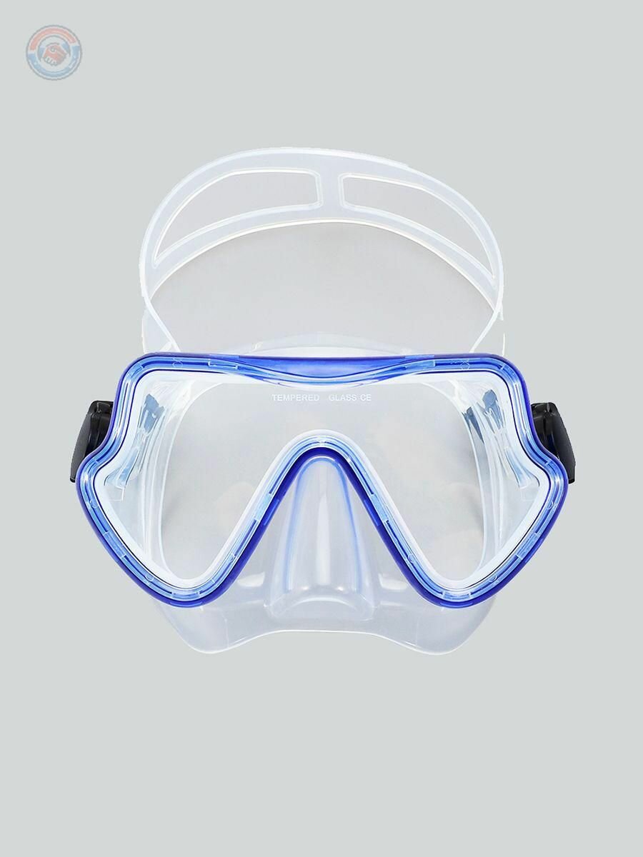 Маска для дайвинга и снорклинга, закалённое стекло, панорамный обзор, регулируемый силиконовый ремень, анти-утечка, мягкий носовой чехол, унисекс