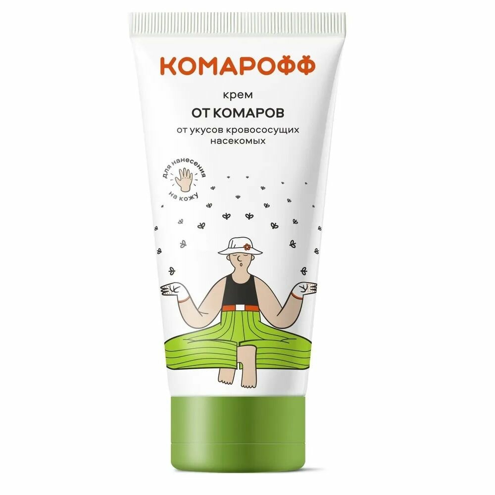 Крем от укусов комаров Комарофф, для всей семьи, туба 100 мл
