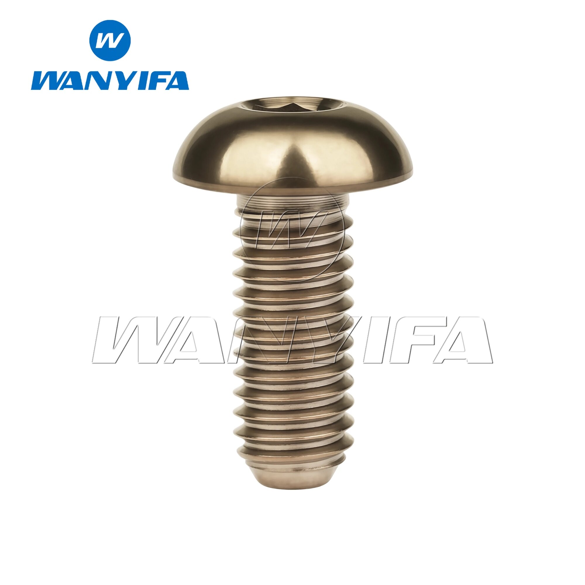 Титановые болты Wanyifa Ti M5x8/10/12/15 мм Bronze, 15 мм