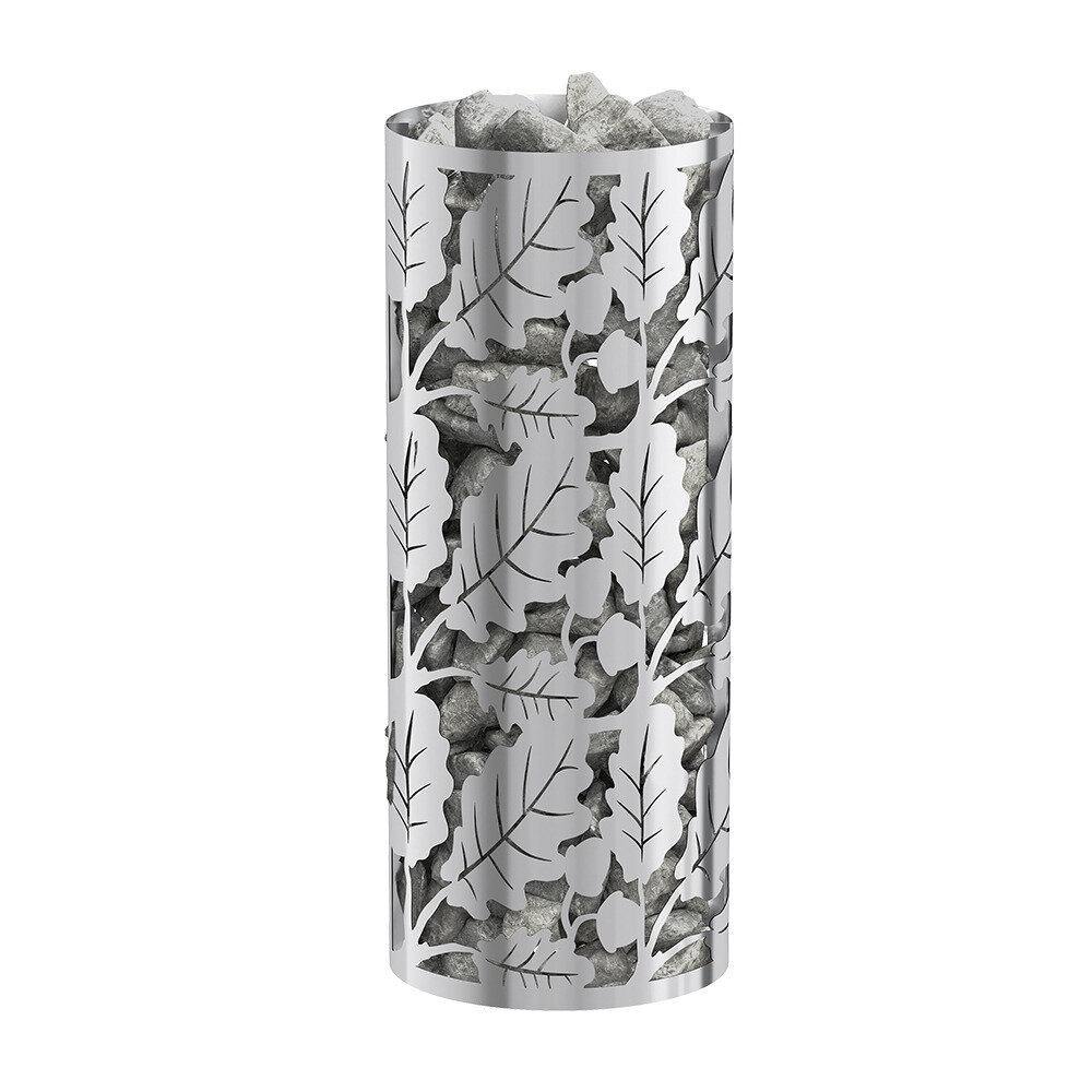 Сетка для камней Везувий "Дубовый Лист 2", нержавеющая сталь, на трубу, высота 50см