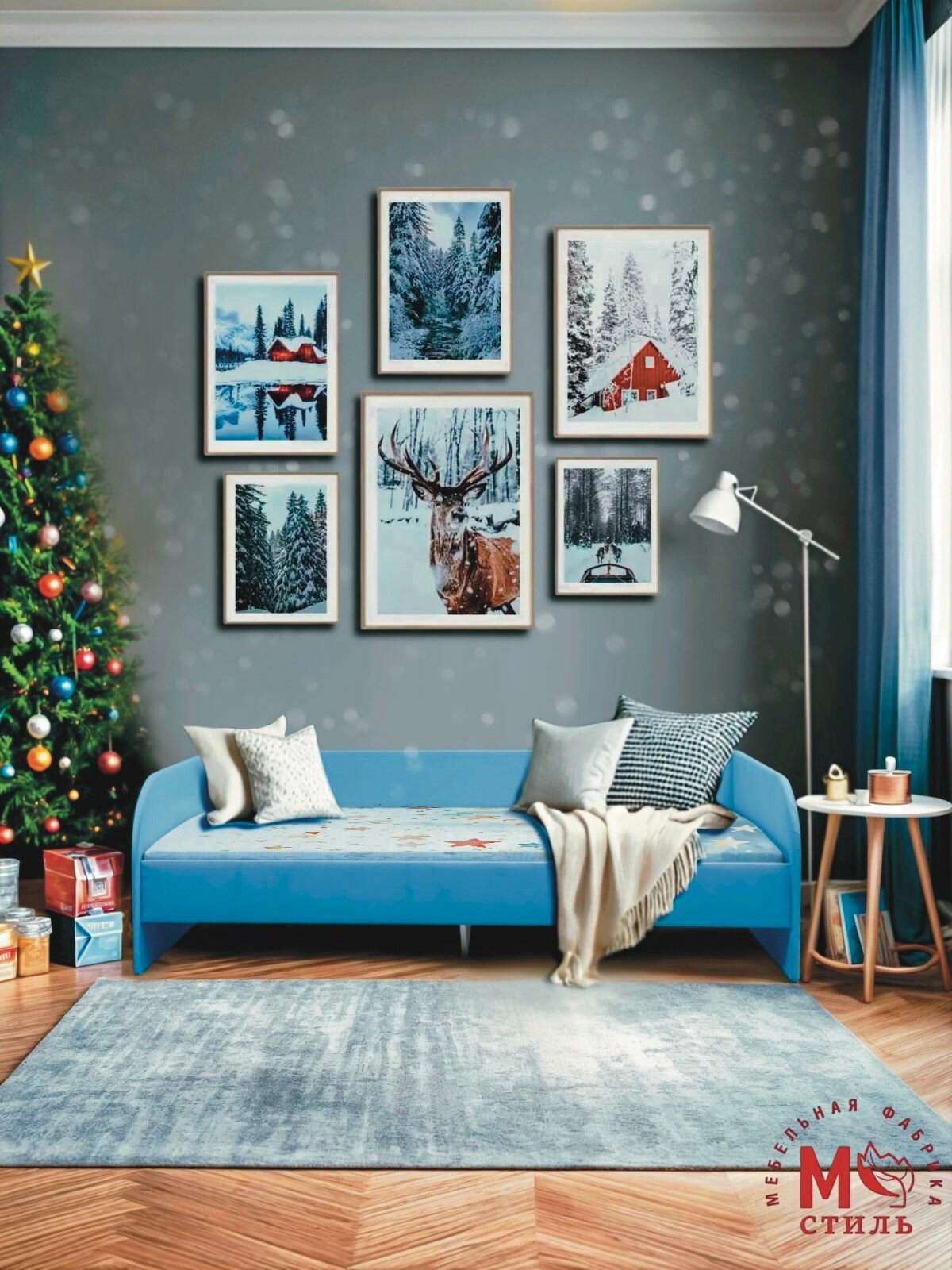 Кровать детская М-Стиль "Боня" 190х80 от 3х лет, без ящика для хранения