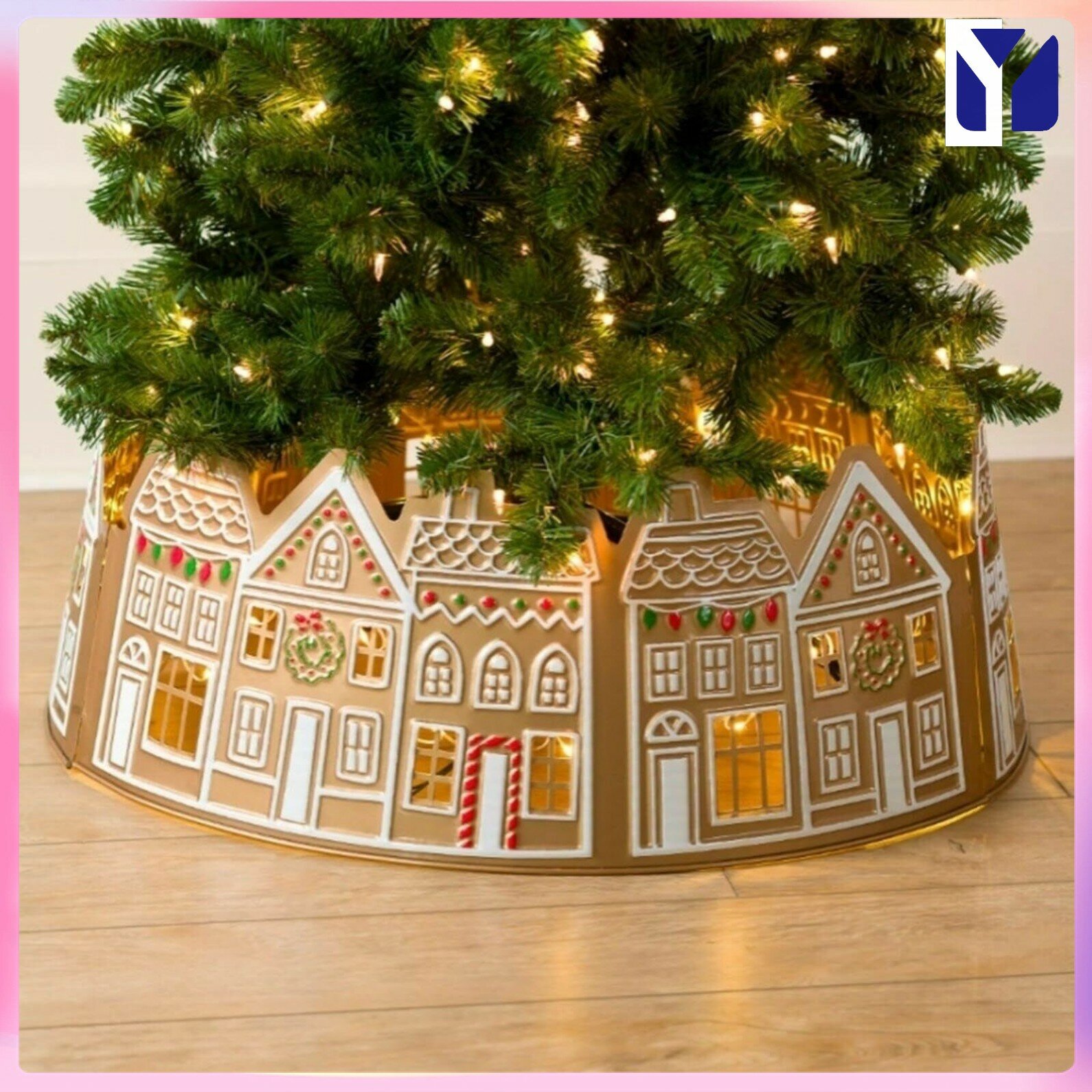 Эксклюзивная новогодняя светодиодная юбка 70 см