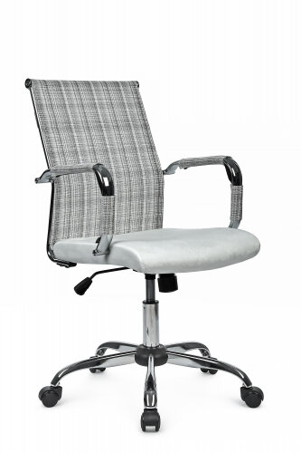 Кресло Riva Chair Art RCH 6017M Серо-белый