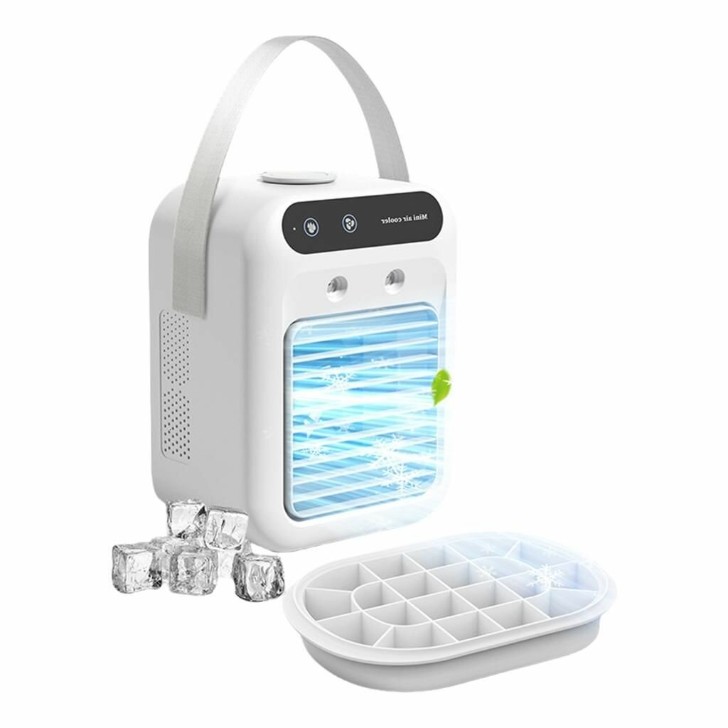 Испарительные охладители воздуха с 2 скоростями, USB перезаряжаемый для офиса, стола, - Обновление