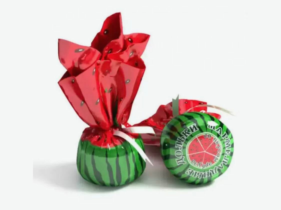 Мармеладные дольки со вкусом арбуза "Свитэксим", 1200 грамм