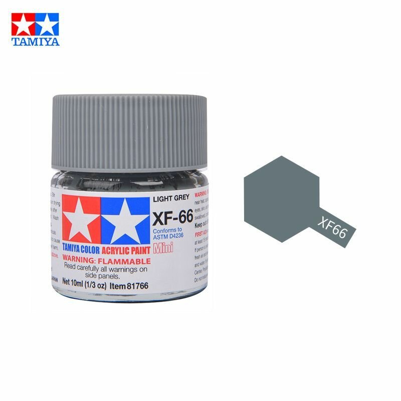Tamiya XF1-XF93 Покраска моделей Водяной лак матовый 10 мл