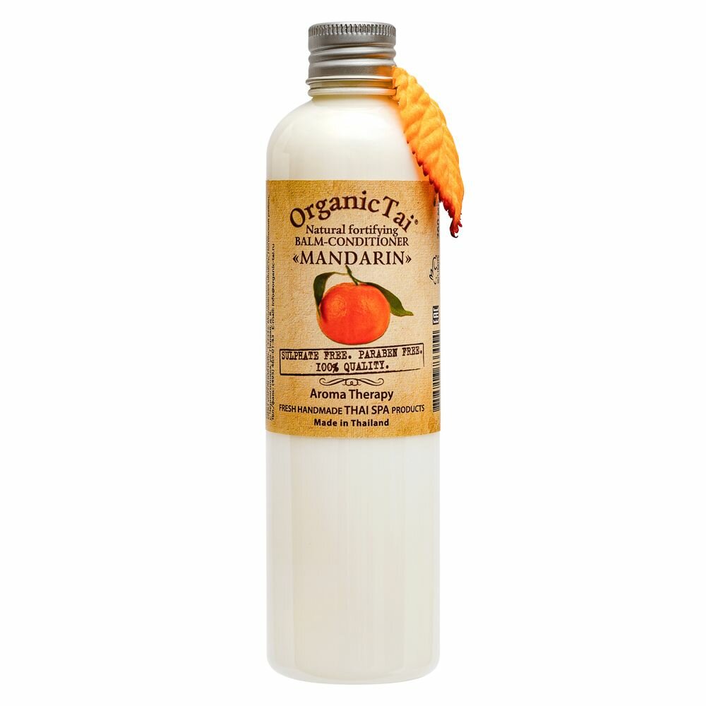 Кондиционер для волос OrganicTai женский, мужской, укрепляющий бальзам от выпадения волос мандарин Тайланд