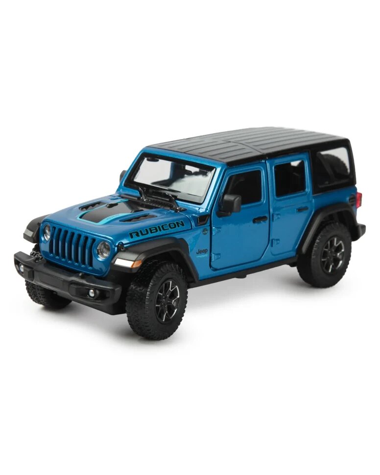 Внедорожник Rastar 64610 Jeep Wrangler Rubicon 4xe 1:24 синий