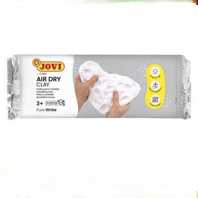 Масса для лепки самозатвердевающая полимерная, белая 500 г, JOVI
