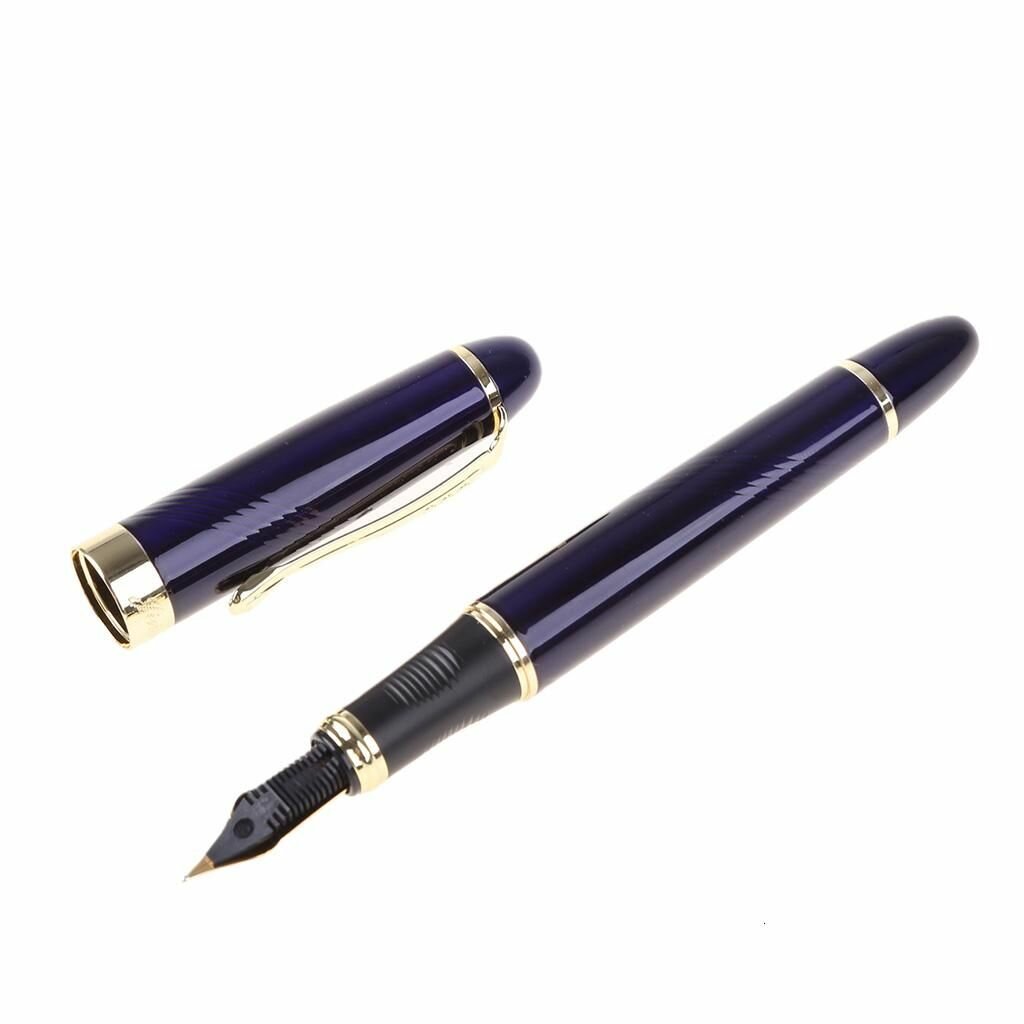 Ручка Jinhao X450 золото, Спираль синего цвета