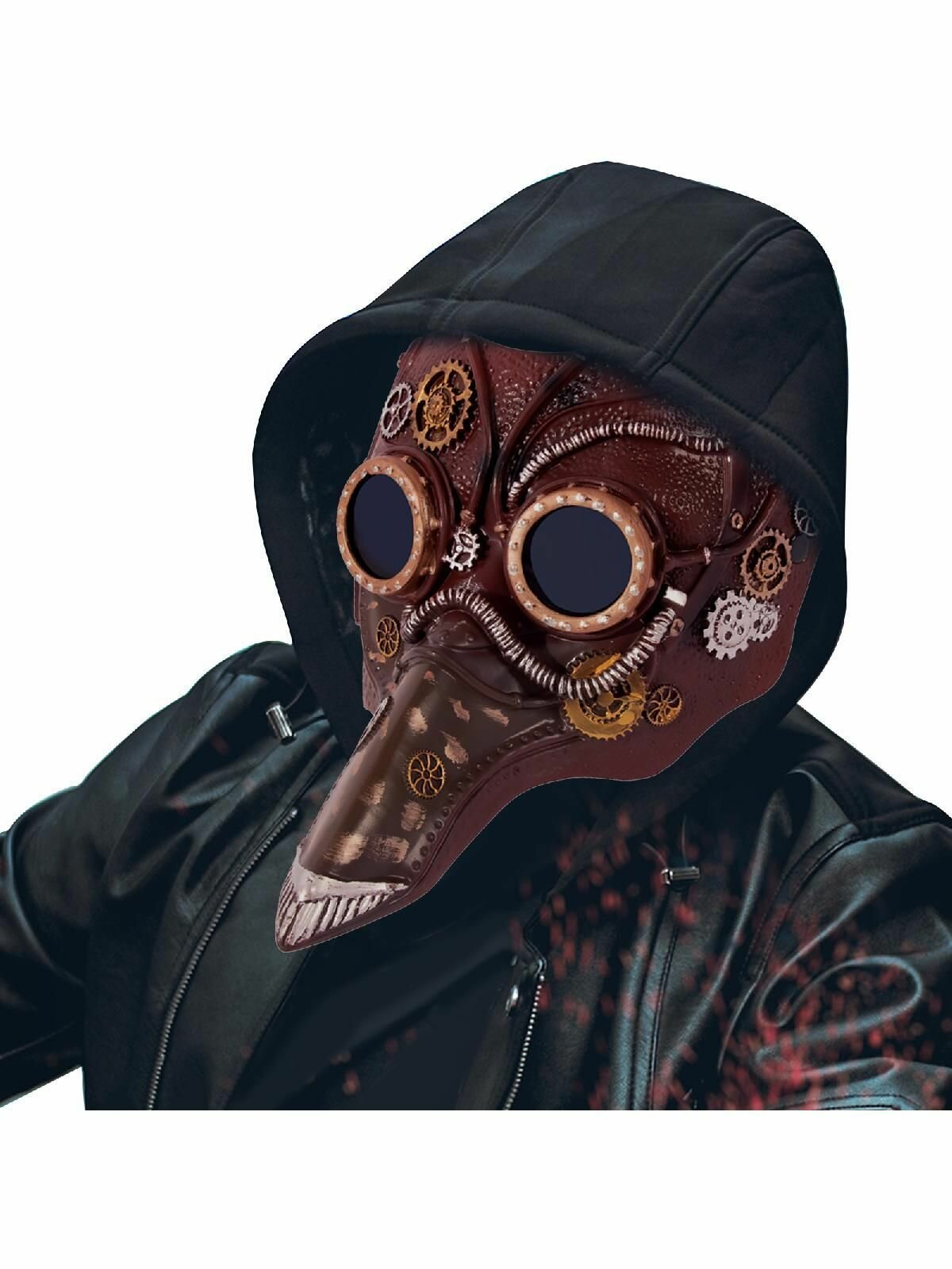 Чумной доктор маска, красный