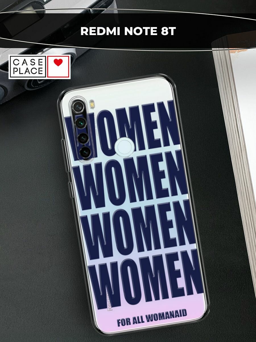 Чехол на Xiaomi Redmi Note 8T / Сяоми Редми Нот 8Т с принтом Woman blue