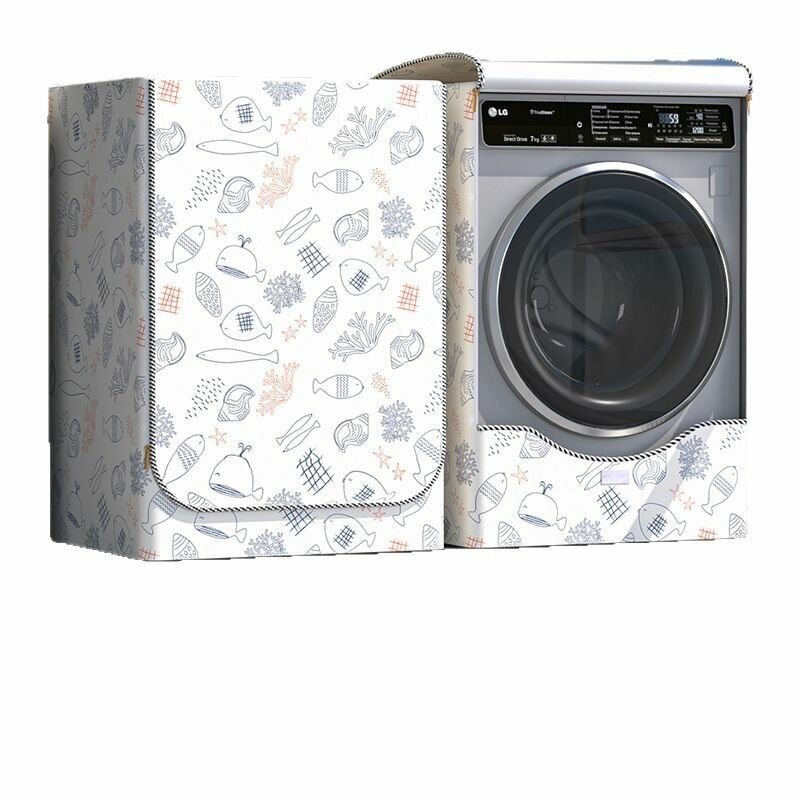 Чехол для стиральной машины , водоотталкивающий, серебряный S