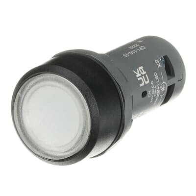 ABB 1SFA619100R1118) Кнопка с подсветкой CP1-11C-10 прозрачная 24В AC/DC с плоской клавишей без фиксации 1НО (1шт.)