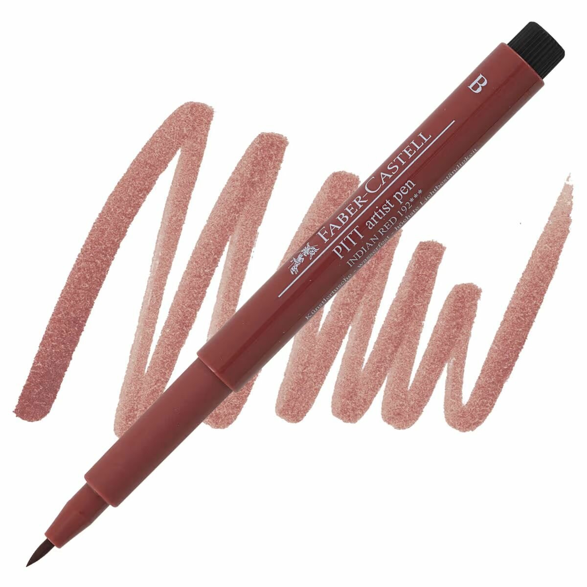 Ручка капиллярная Faber-Castell "Pitt Artist Pen Brush", цвет 192 индийский красный