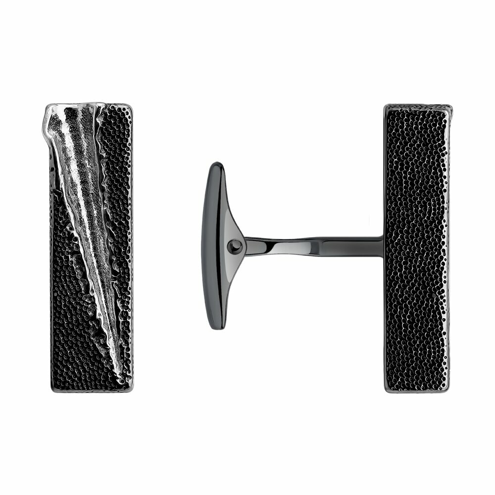 Запонки, серебро, 925 проба, родирование