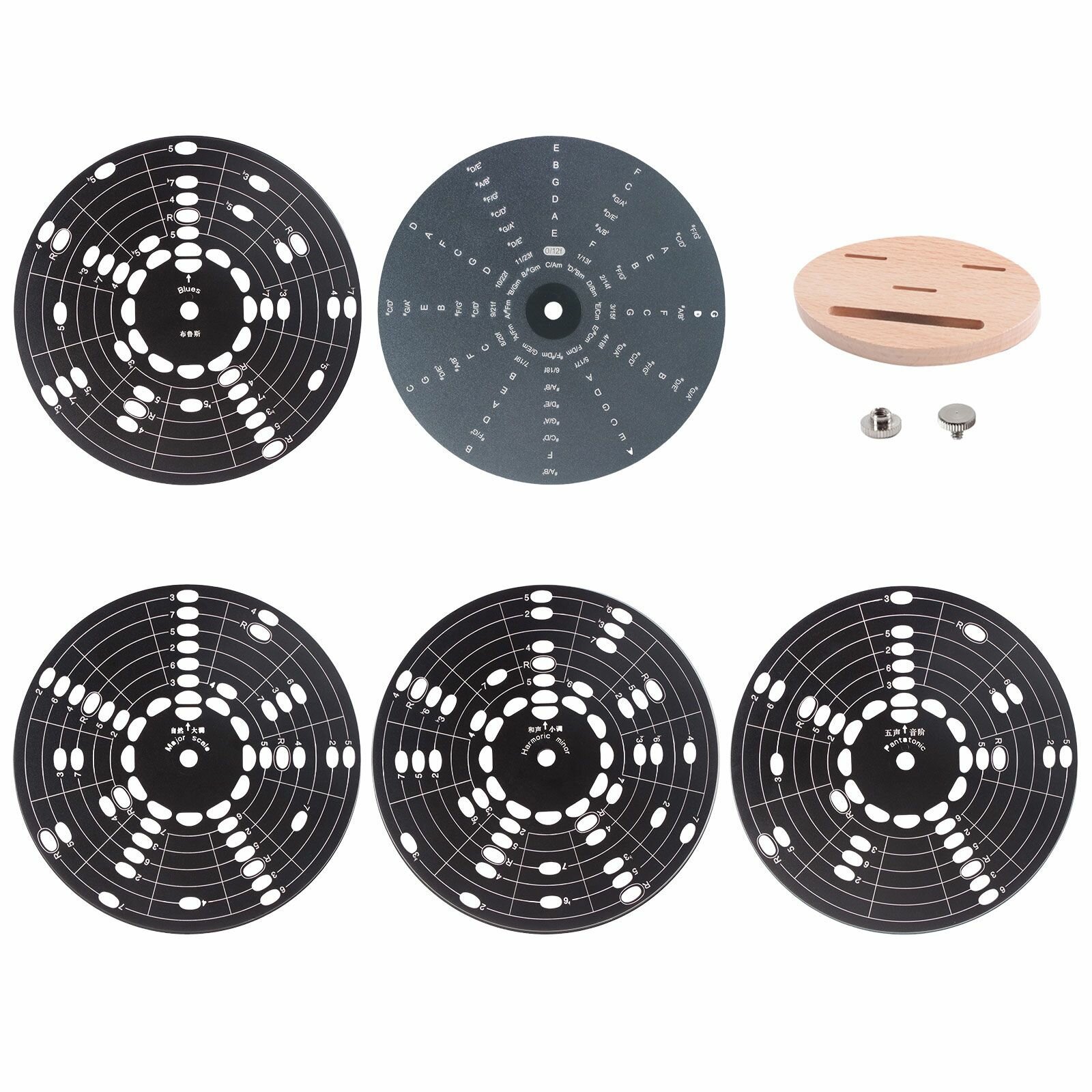 Круг квинт с подставкой для гитары из алюминиевого сплава