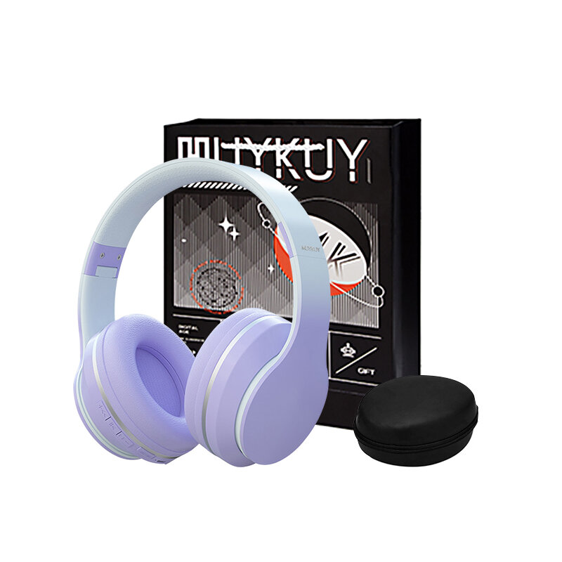 Беспроводные накладные наушники MUYKUY mk-dw075-ej-5+mk-dw001-shb