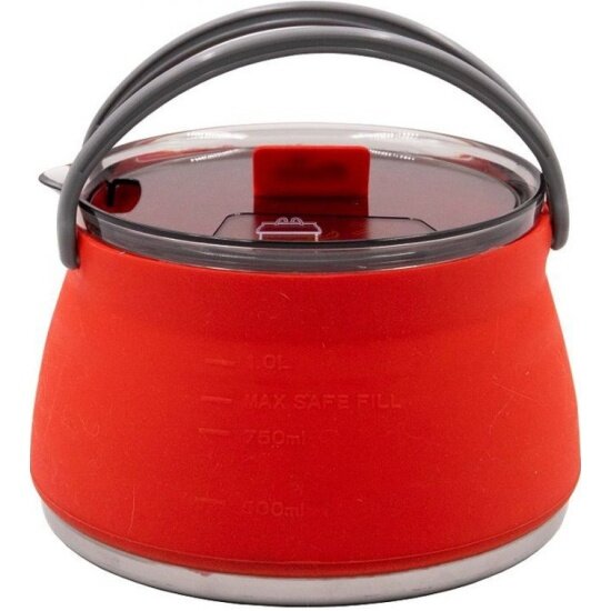 Чайник Tramp складной силиконовый 1л, терракотовый