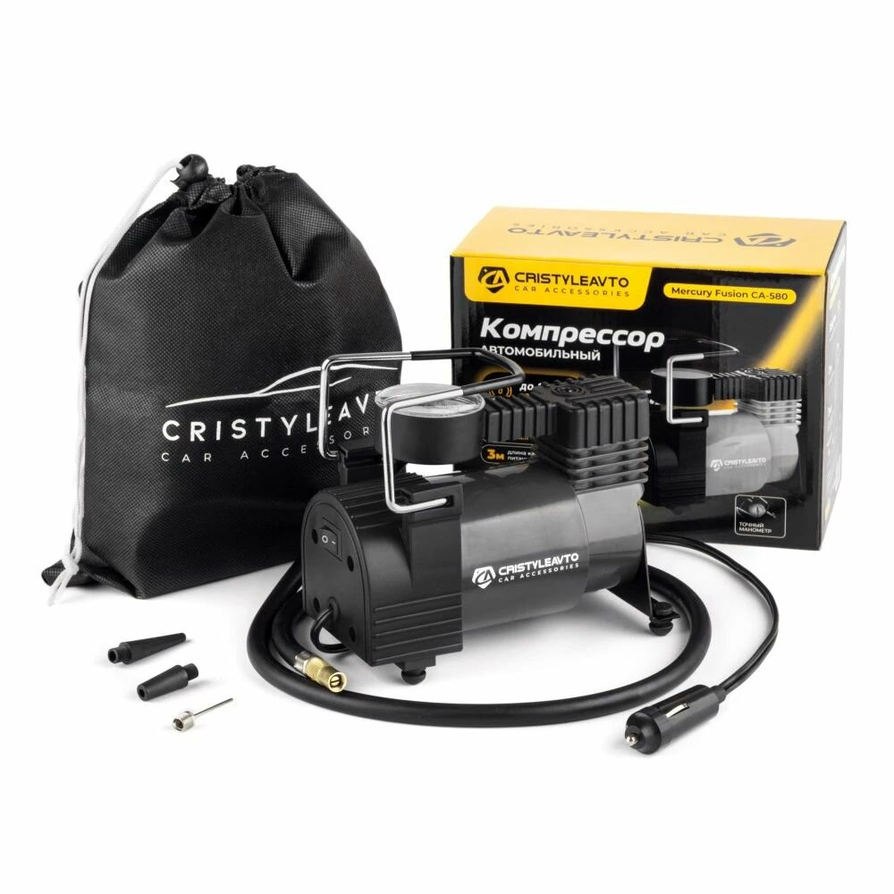 Компрессор автомобильный "CRISTYLEAVTO" Mercury CA-580 Fusion, 35 л. в мин