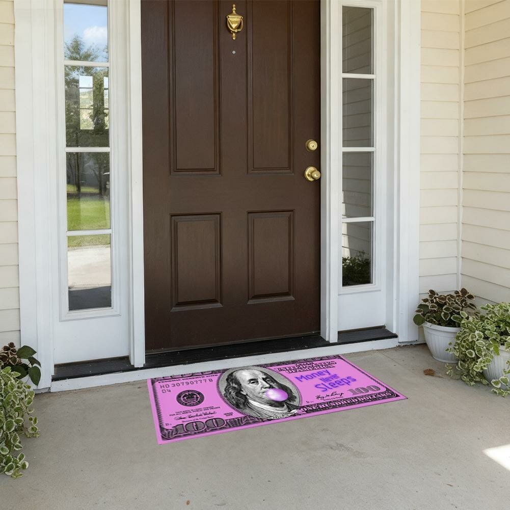 Ковер в виде долларовой купюры США 40*60 см, нескользящий и износостойкий