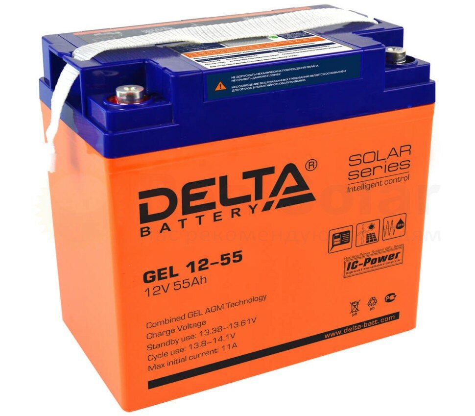 Батарея для ИБП Delta GEL 12-55