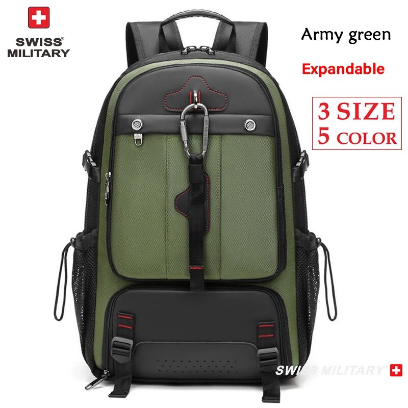 SWISS MILITARY рюкзак Army Green 20inch расширяемый