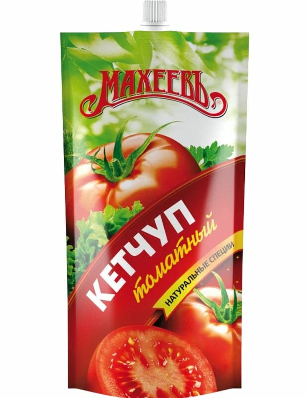 Кетчуп с дозатором 300 г, Махеев, 8 штук