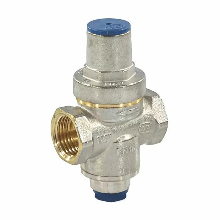 Регулятор давления поршневой латунь 232 Ду 15 Ру16 1/2" ВР Рн 1 - 5,5бар с выходом под манометр OR 0232.015