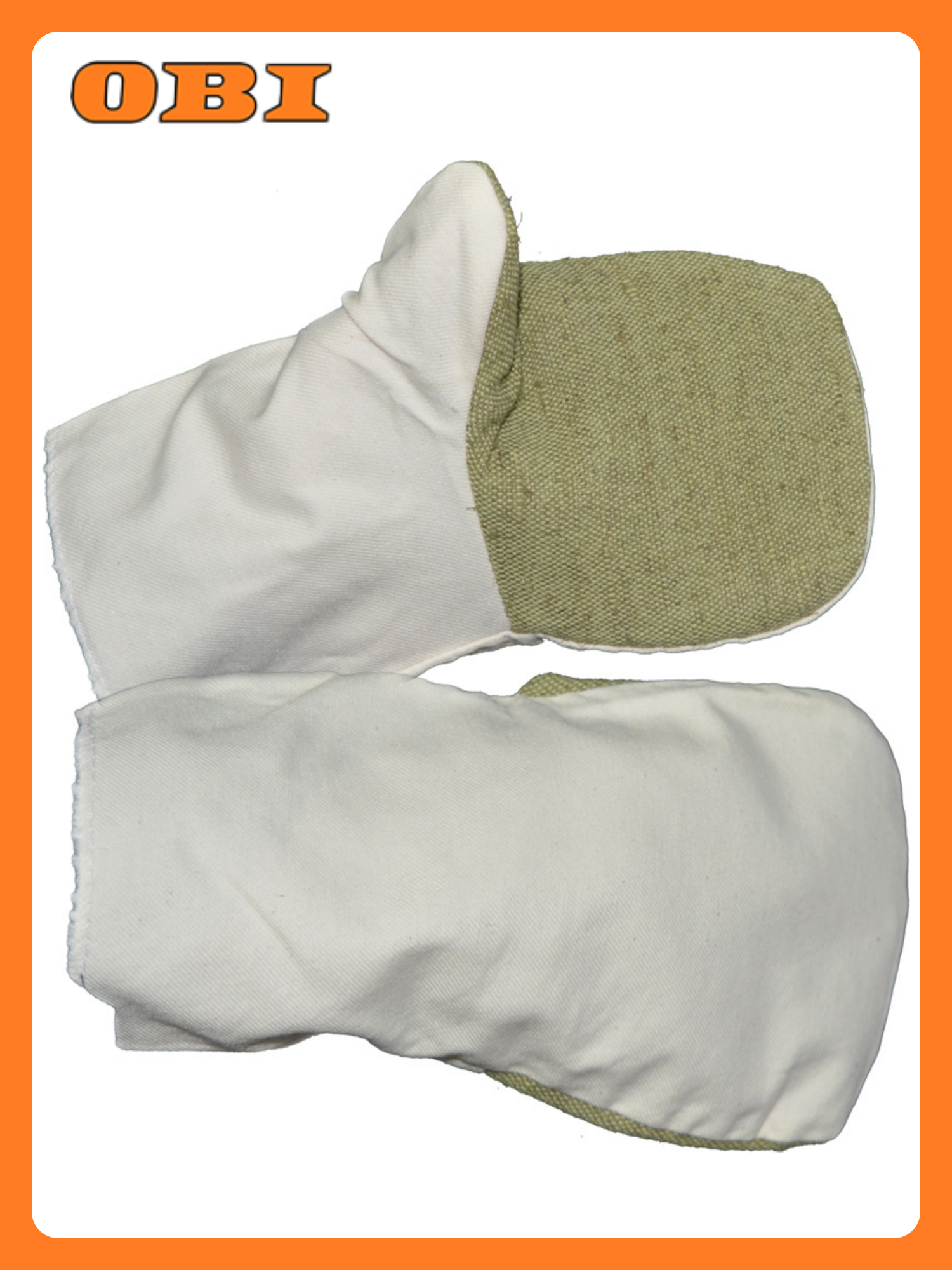 Рукавицы Sapphire, х/б, с брезентовым наладонником, многоразовые, серые/зеленые