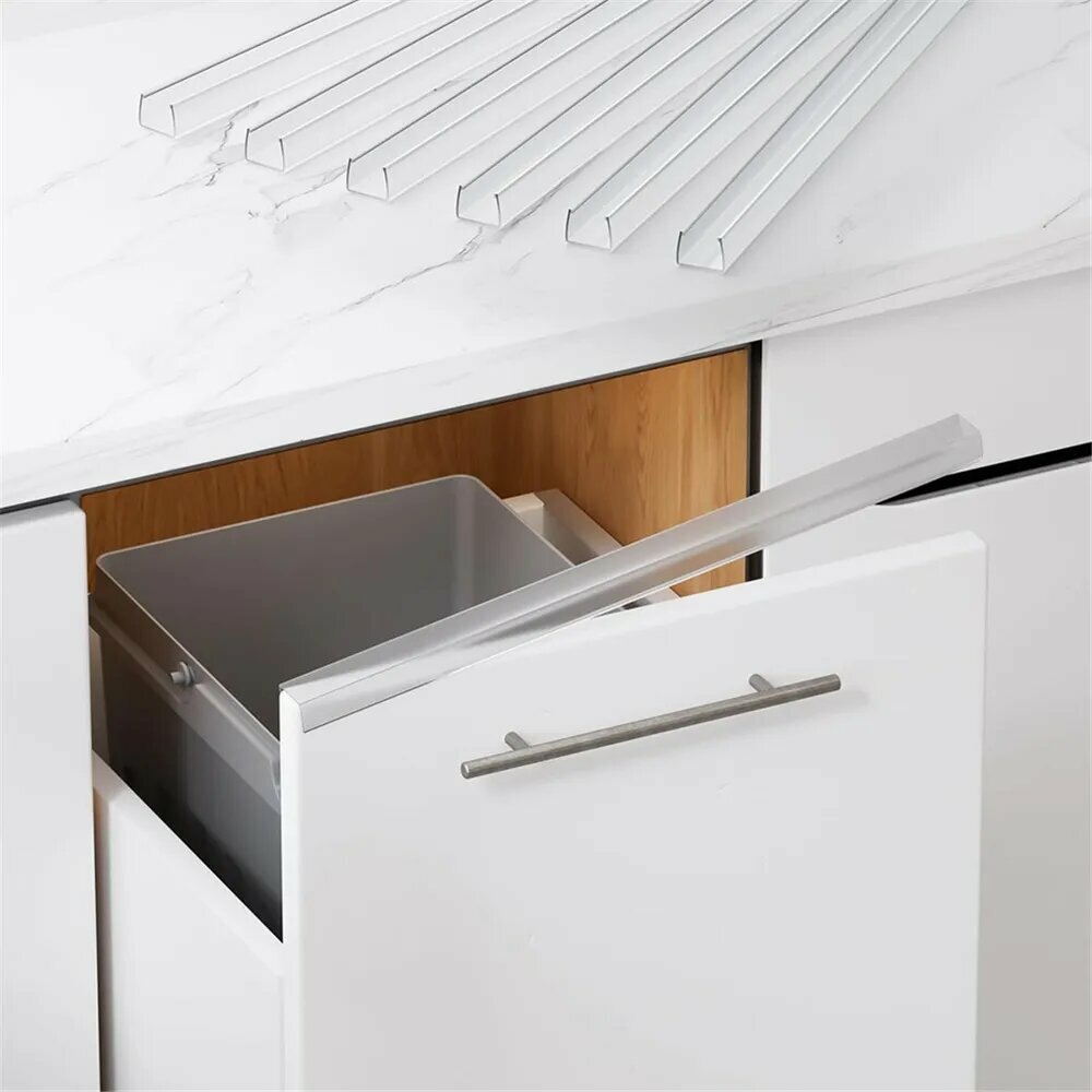 Защитные кромки для кухонных шкафов (упаковка из 6 шт.), прозрачные ПВХ-накладки толщиной 17,7 дюйма для кухонных шкафов толщиной 3/4 дюйма