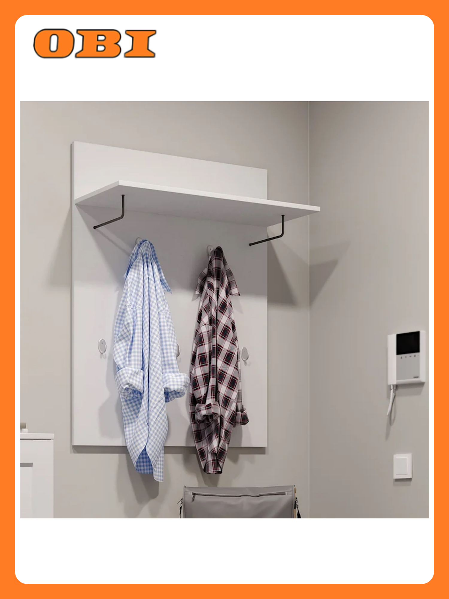 Вешалка Шведский Стандарт Сириус 78х100 см белая