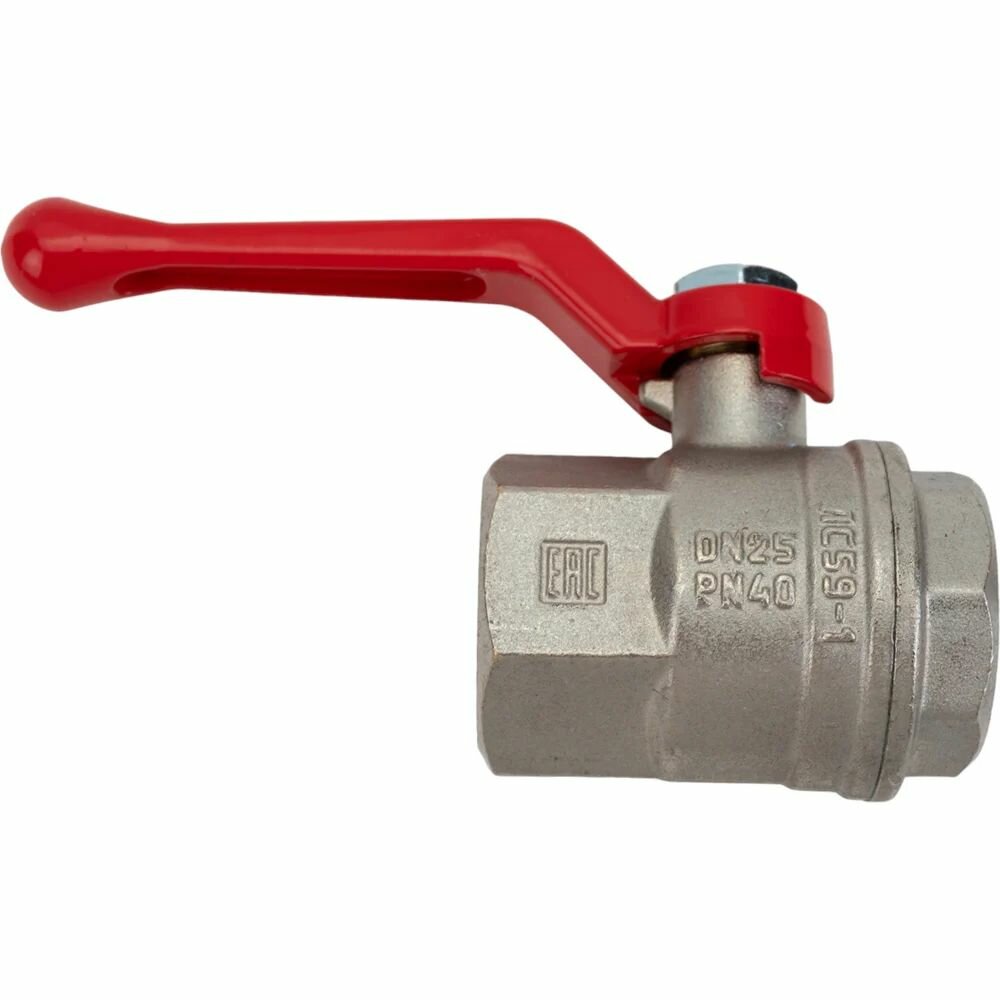 Никелированный латунный шаровой кран для воды Valfex PREMIUM VF.214. NR2.100. PREMIUM