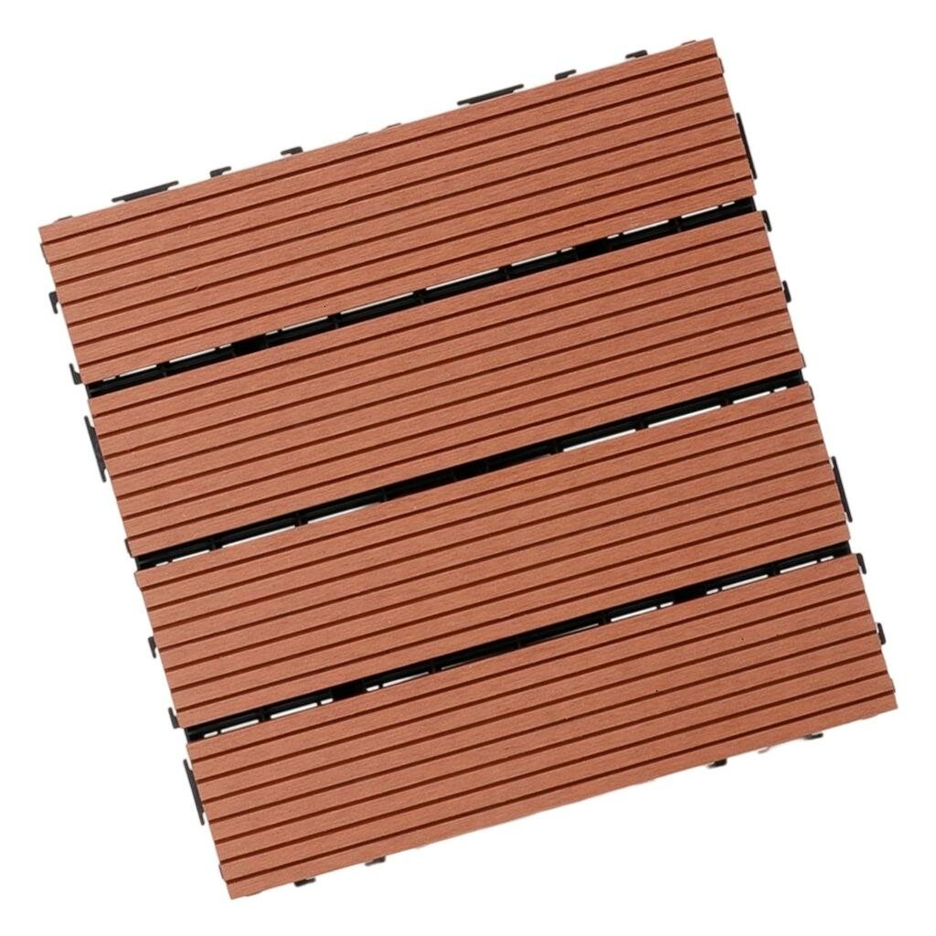 1 кусок пластиковой доски для самостоятельного мощения террасы деревянно-пластиковый пол балкона наружная антикоррозийная доска для сращивания древесины во внутреннем дворе, садовый пол-цвет красного дерева с прямыми зернами