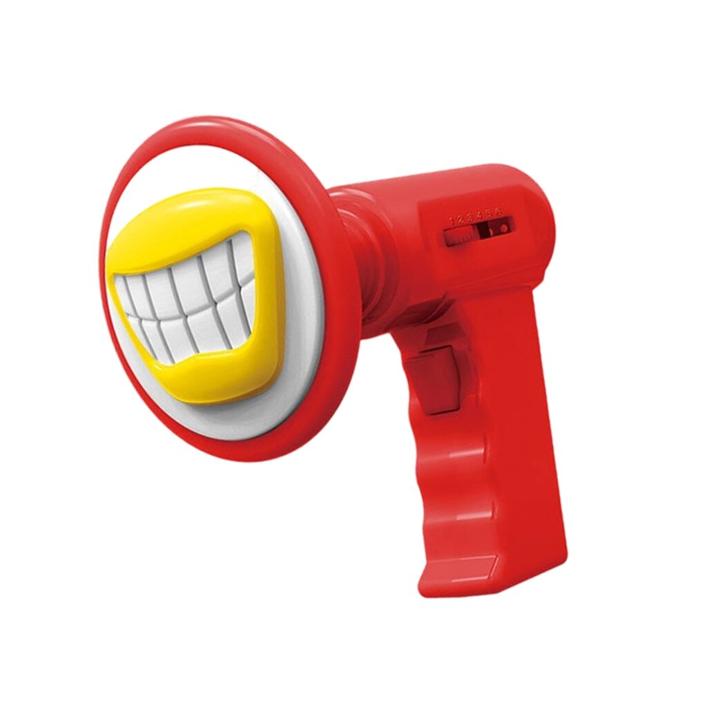 Устройство для изменения голоса, маленький динамик, ручной забавный мегафон, хитрый креативный микрофон, новинка с большим ртом-красный