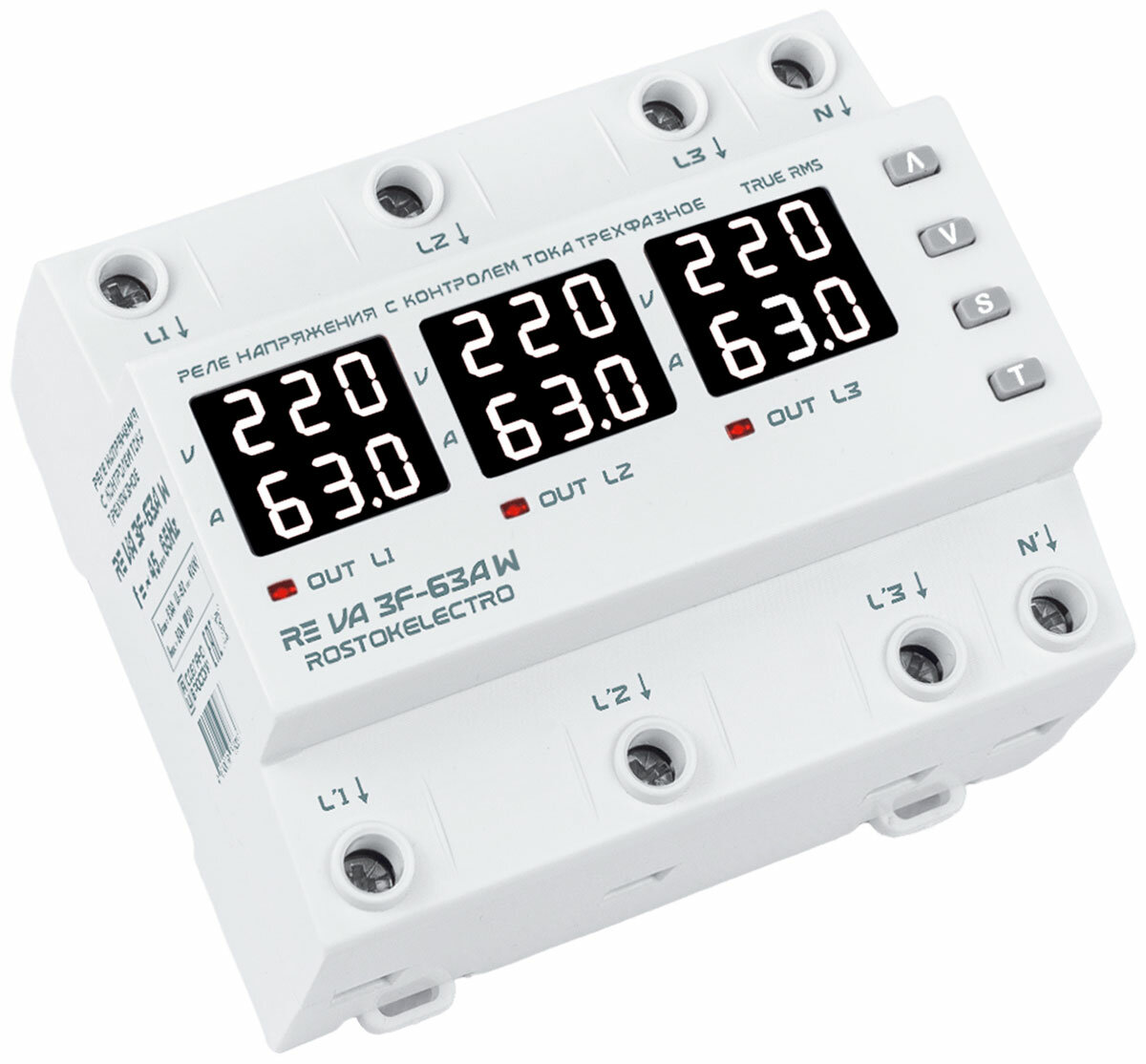 Реле напряжения RE VA3F-63A W