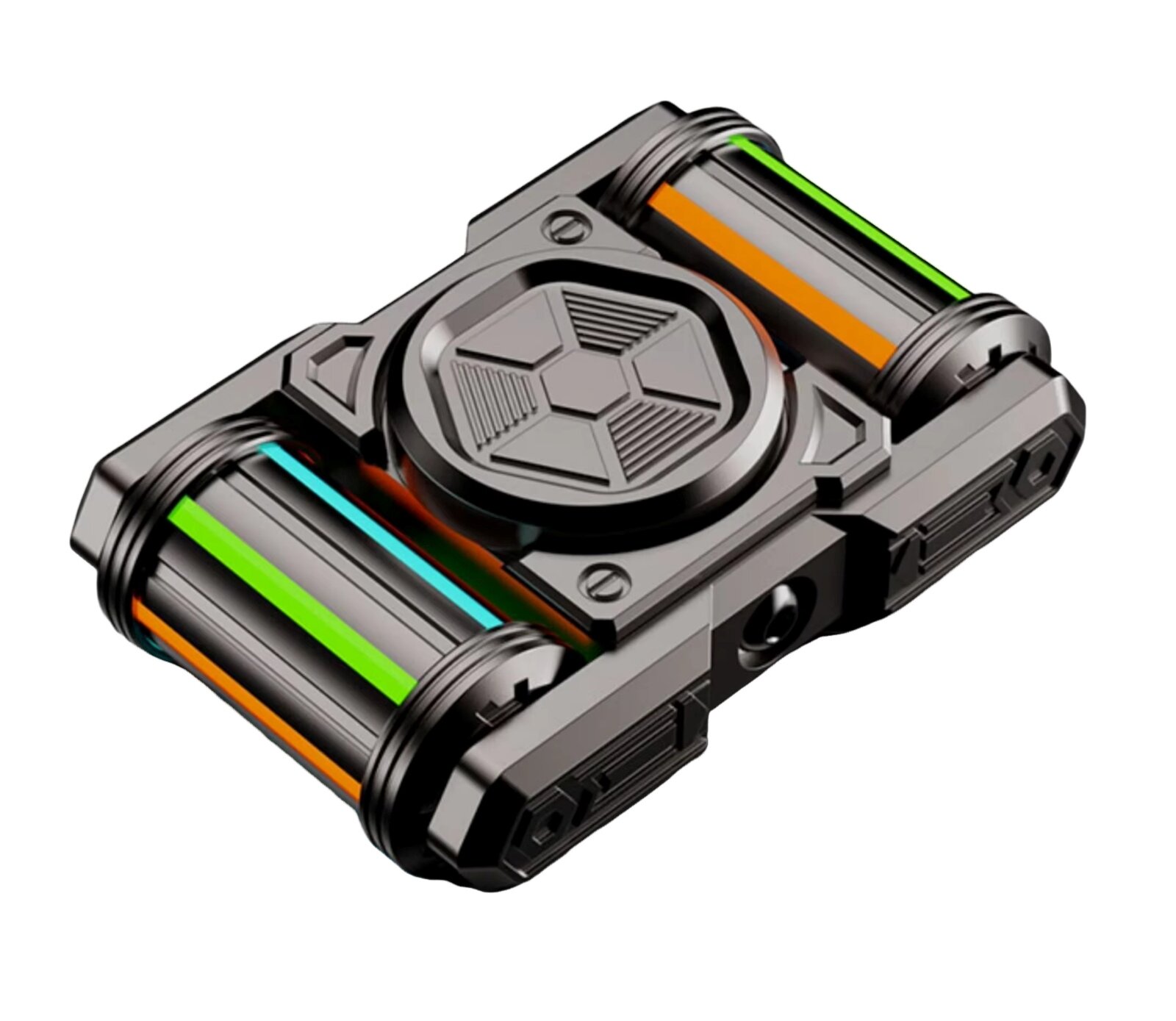 Adjudication Luminous Tank Roller 101 Fidget Spinner Metal EDC Sensory Toys Anxiety Stress Relief Fidget Toys из сплава цинка и алюминия черного цвета для лиц старше шести лет