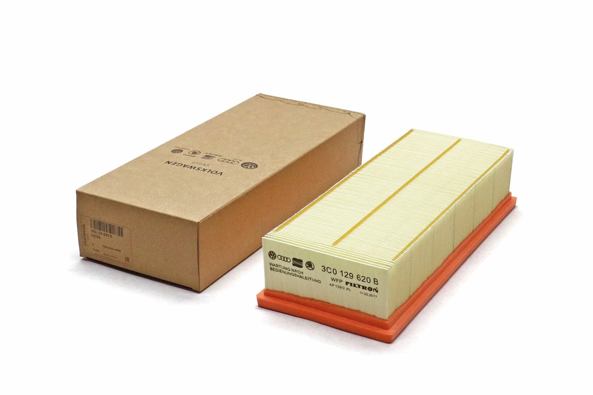 Фильтр воздушный 1.8-2.0 Jetta, Passat, Golf, Tiguan (1K0129620D)