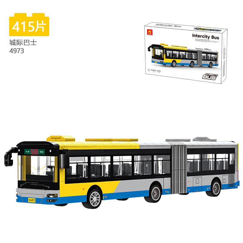 Двухэтажный городской автобус: сборная модель из мелких деталей, обучающая игрушка-автобус.