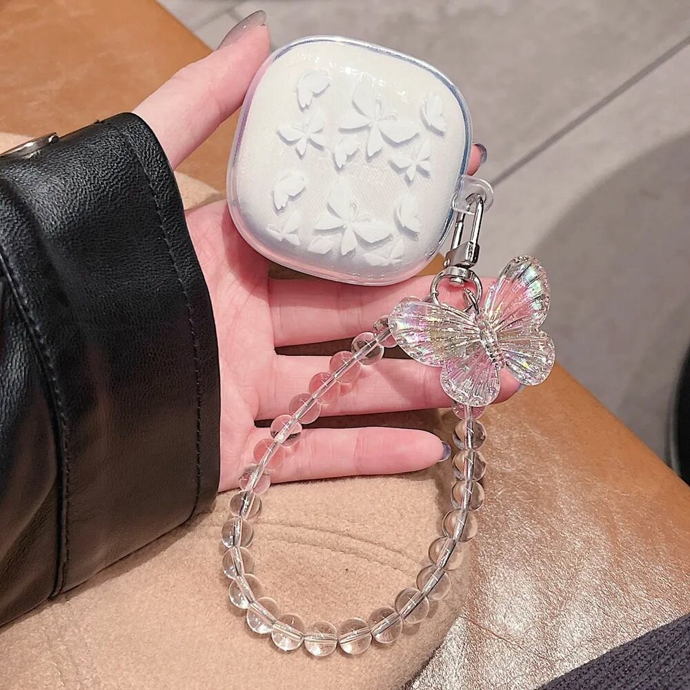 Чехол Для наушников Redmi Buds 6 PLAY Прозрачный с Украшения