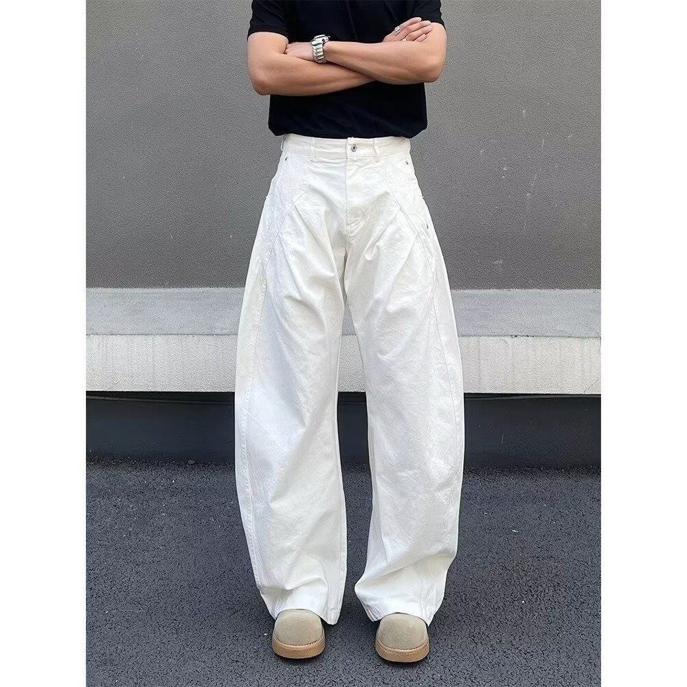 JYL Джинсы Женские Карго Винтажные Большие Карманы Стильные Деним, Размер_S