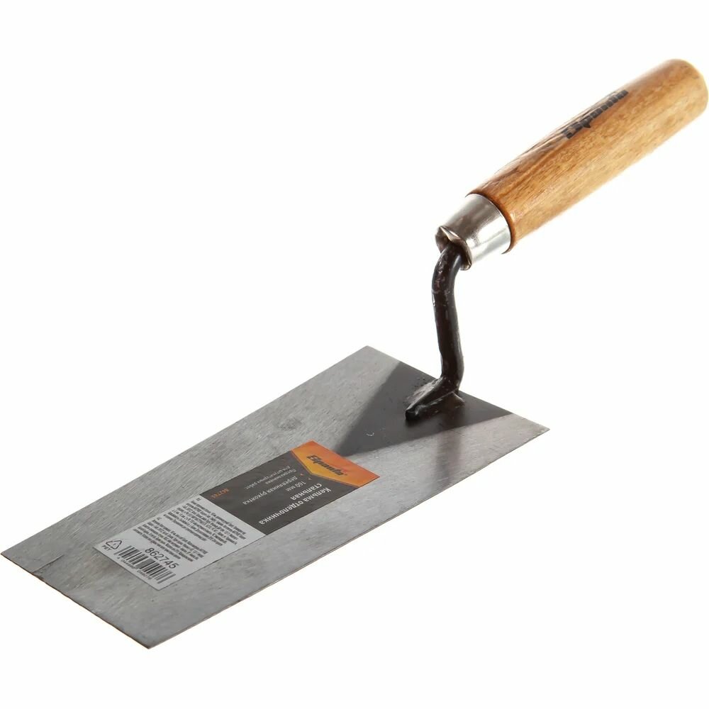 Стальная кельма каменщика SPARTA 160 мм, деревянная ручка 862745