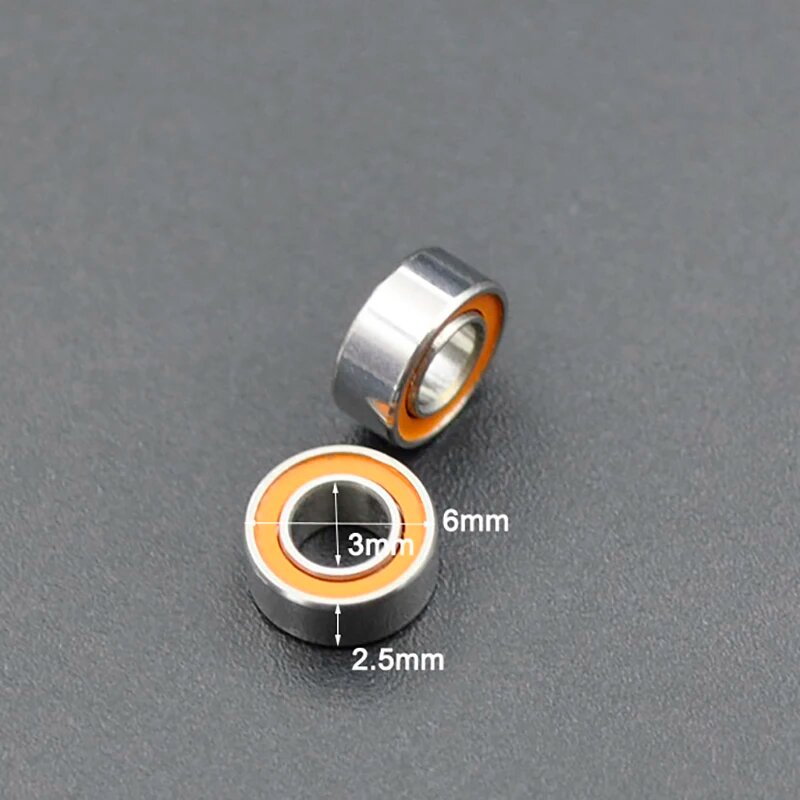 2 шт. гибридные керамические подшипники из нержавеющей стали для рыболовных катушек SMR63 3X6X2.5mm