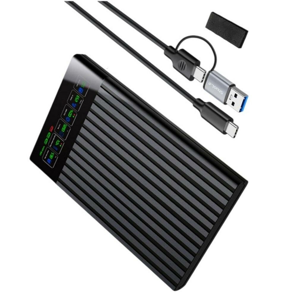 Внешний корпус для 2.5-дюймовых SATA HDD и SSD, USB 3.2 Gen1, Два в одном порту