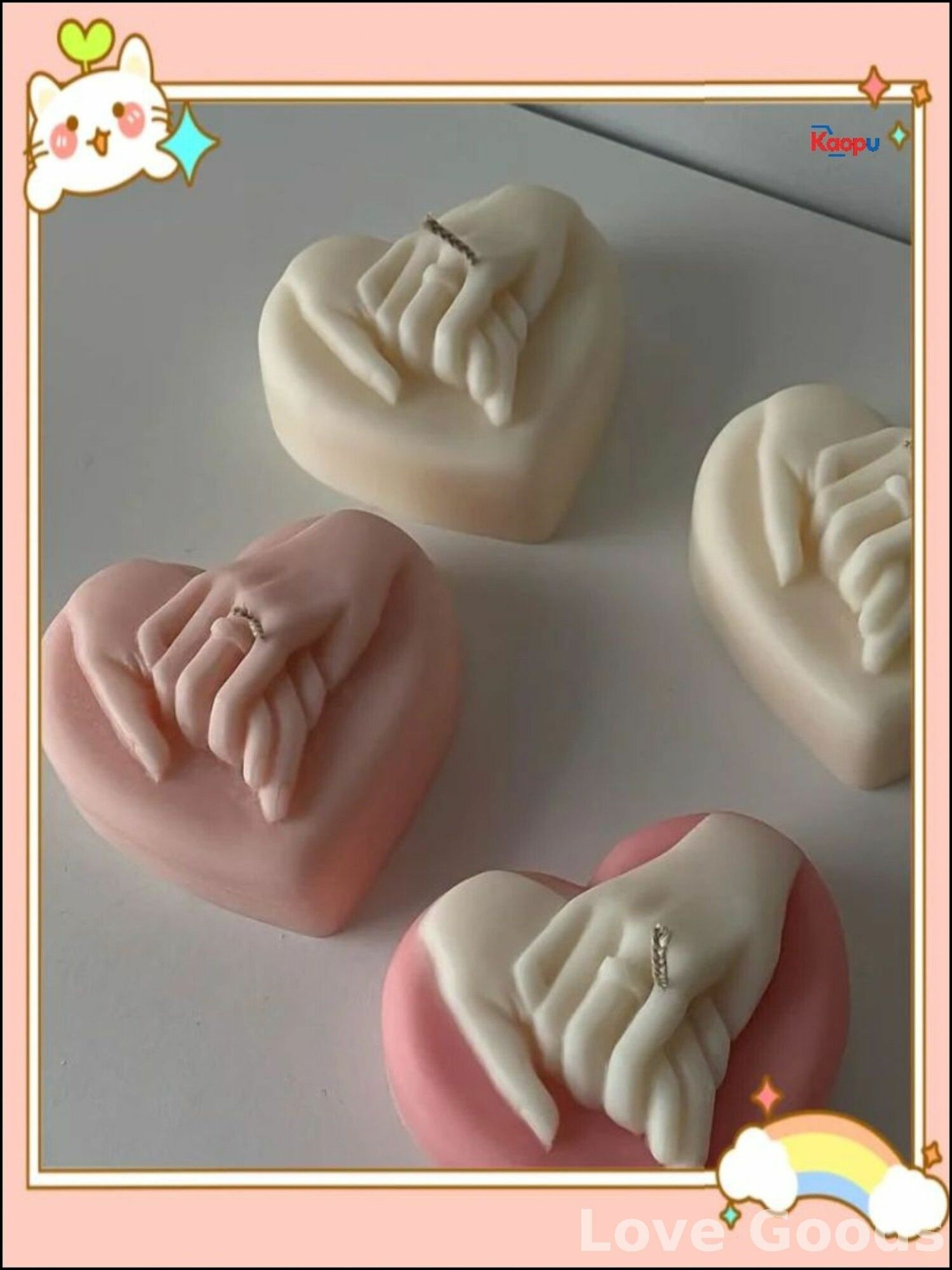 Эксклюзивная силиконовая форма для свечей в виде сердца, 3D модель ко Дню всех влюбленных, 1 штука