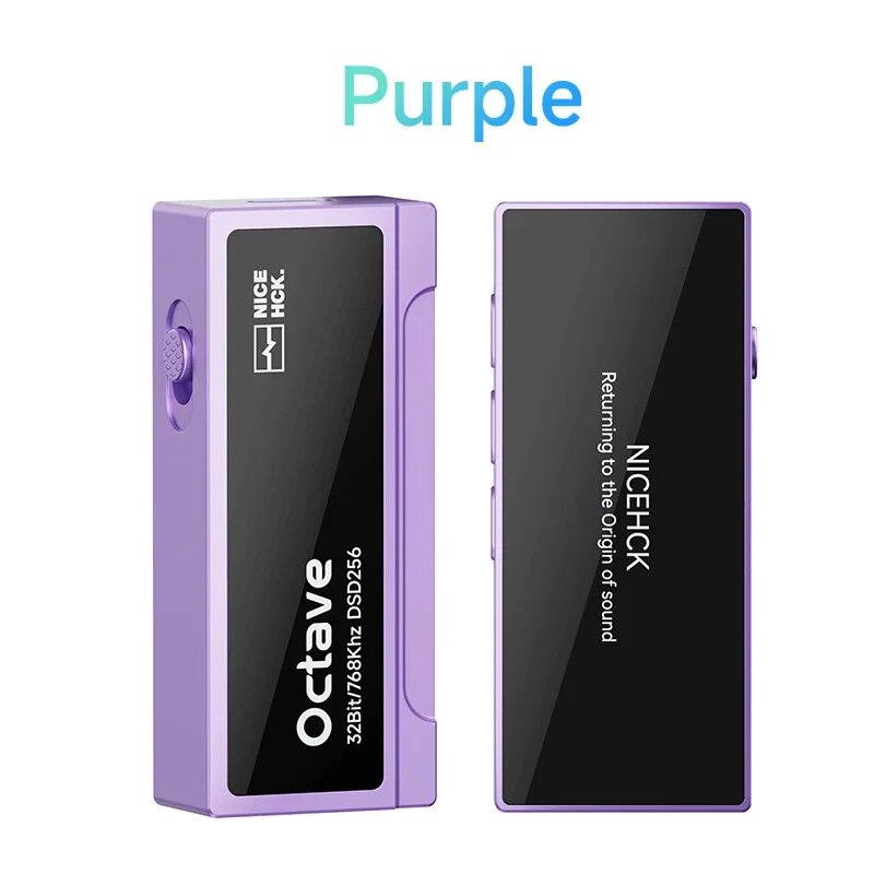 NICEHCK Octave ES9039Q2M Портативный ЦАП Усилитель Purple