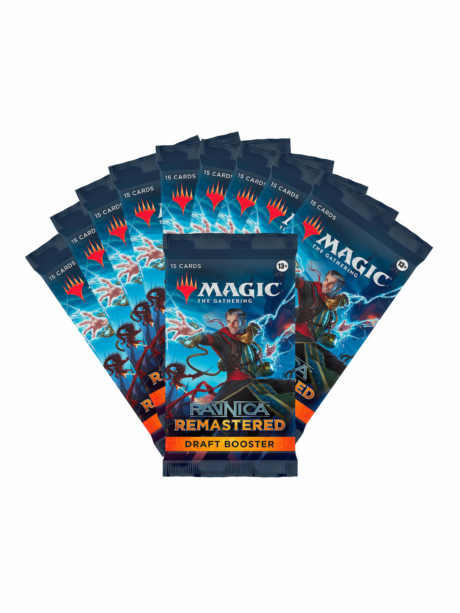 Magic The Gathering: 10 драфт-бустеров MTG издания Ravnica Remastered на английском