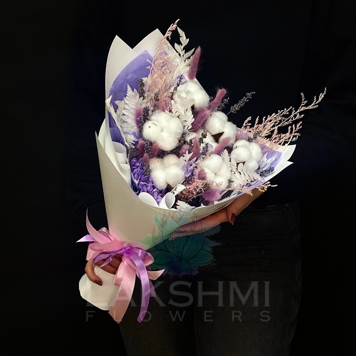 Сборный букет из сухоцветов / Букет из стабилизированных цветов